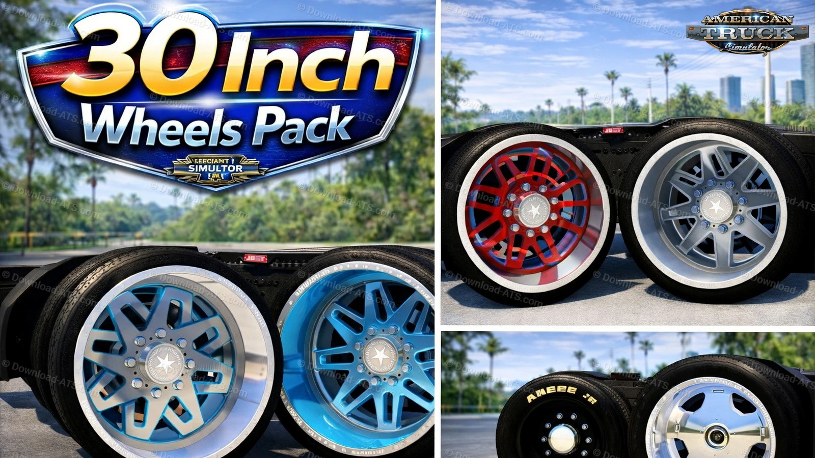 30 Inch Wheels Pack v2.0 (1.57.x) – ModsCloud.net