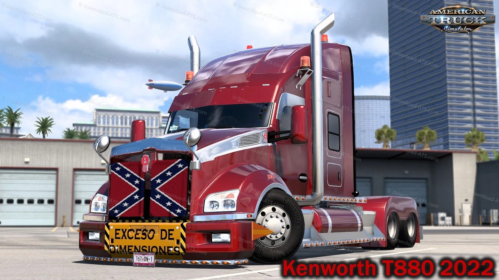 Kenworth T880 2022 Mexicano + Interior v1.2 (1.57.x) - ModsCloud.net