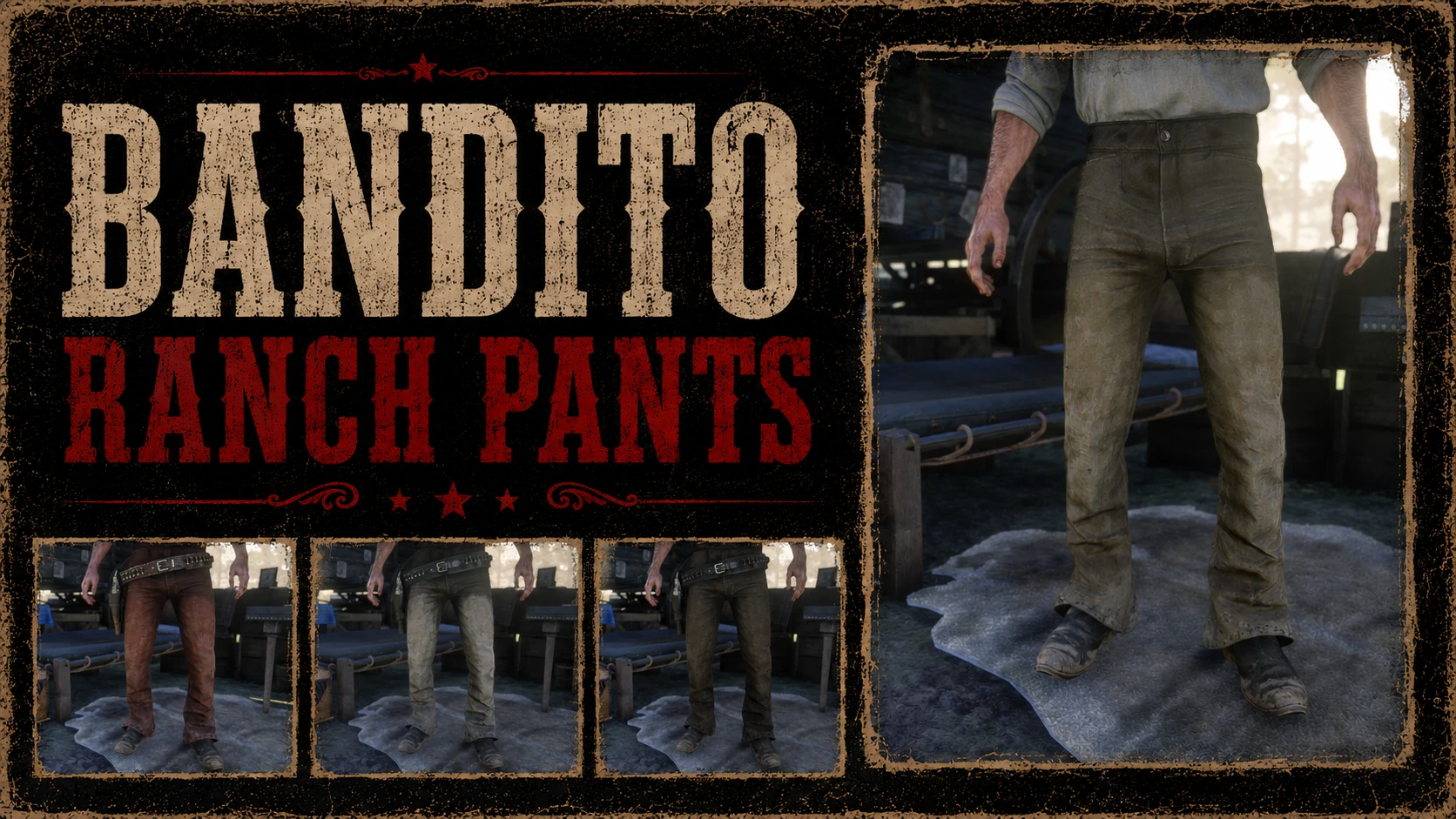 Bandito Ranch Pants - Frontiersman Town Pants Replacements V2.0 ...